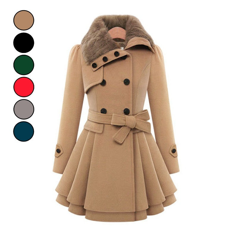 🔥Women's Winter Double Breasted Jackets with Belt – alivelyshop