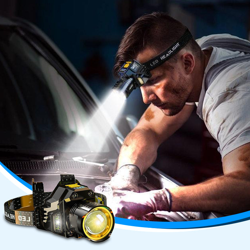 Outdoor Waterproof Rechargeable Headlamp with Headband – alivelyshop